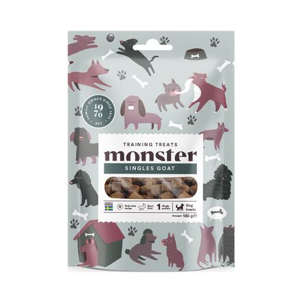 Köp Monster Dog Training Treats Goat till din hund | Tinybuddy