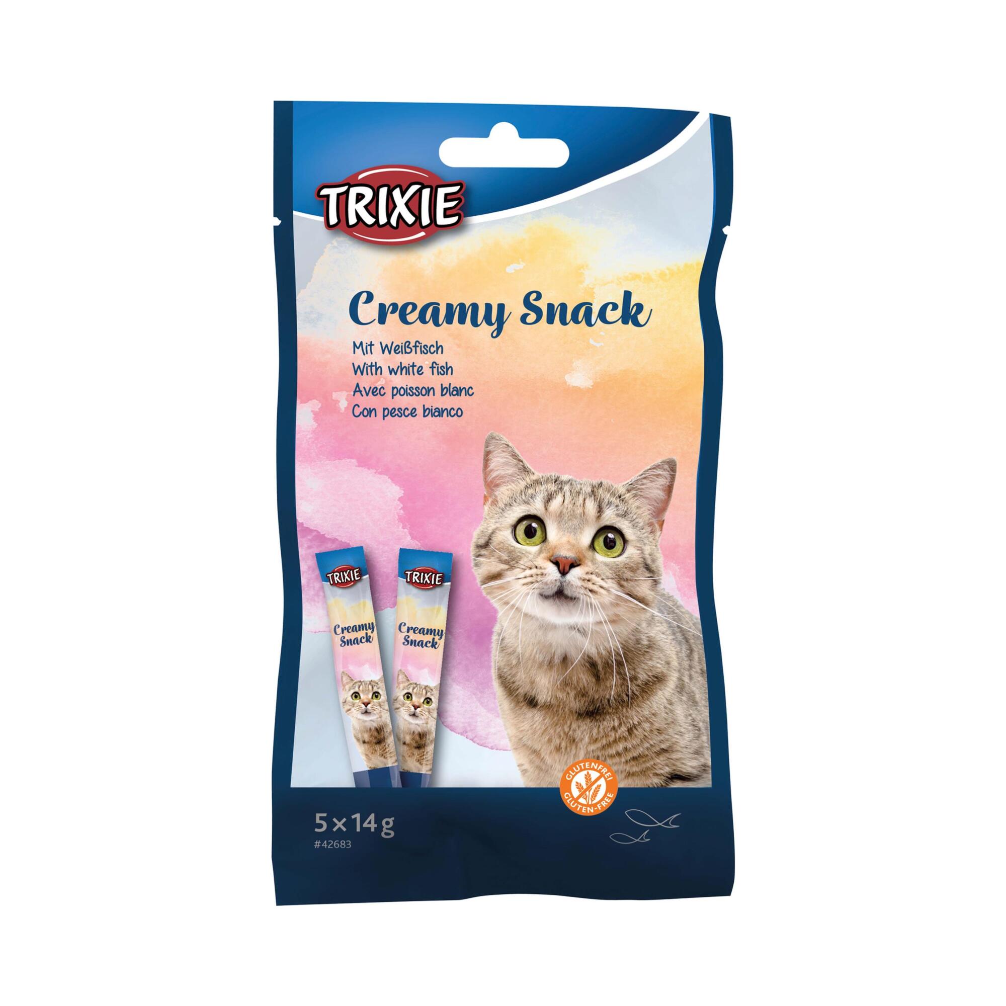 Köp Creamy Snacks till Katt Vitfisk | Tinybuddy