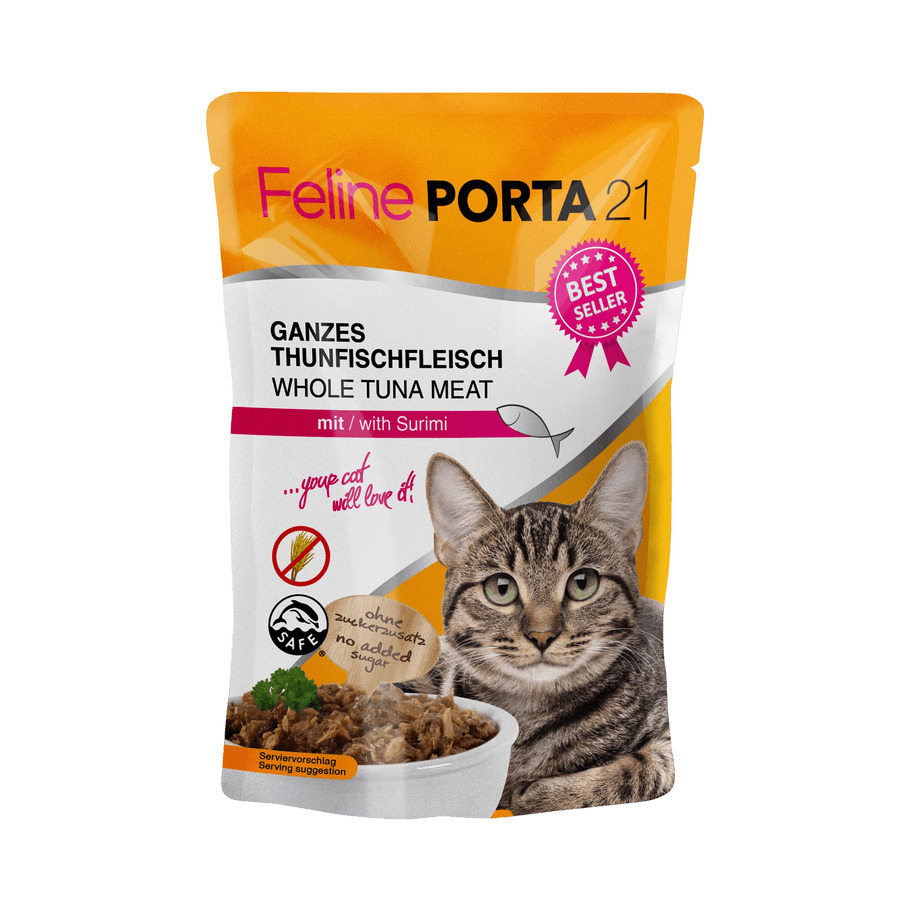 Köp Feline Pouch Tuna with Surimi till din hund eller katt | Tinybuddy