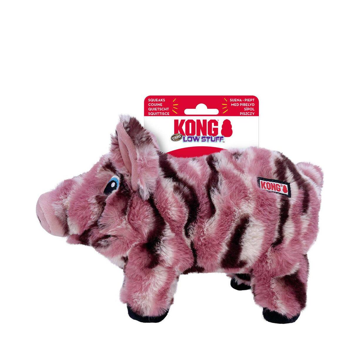 Köp KONG Low Stuff Stripes Pig till din hund | Tinybuddy
