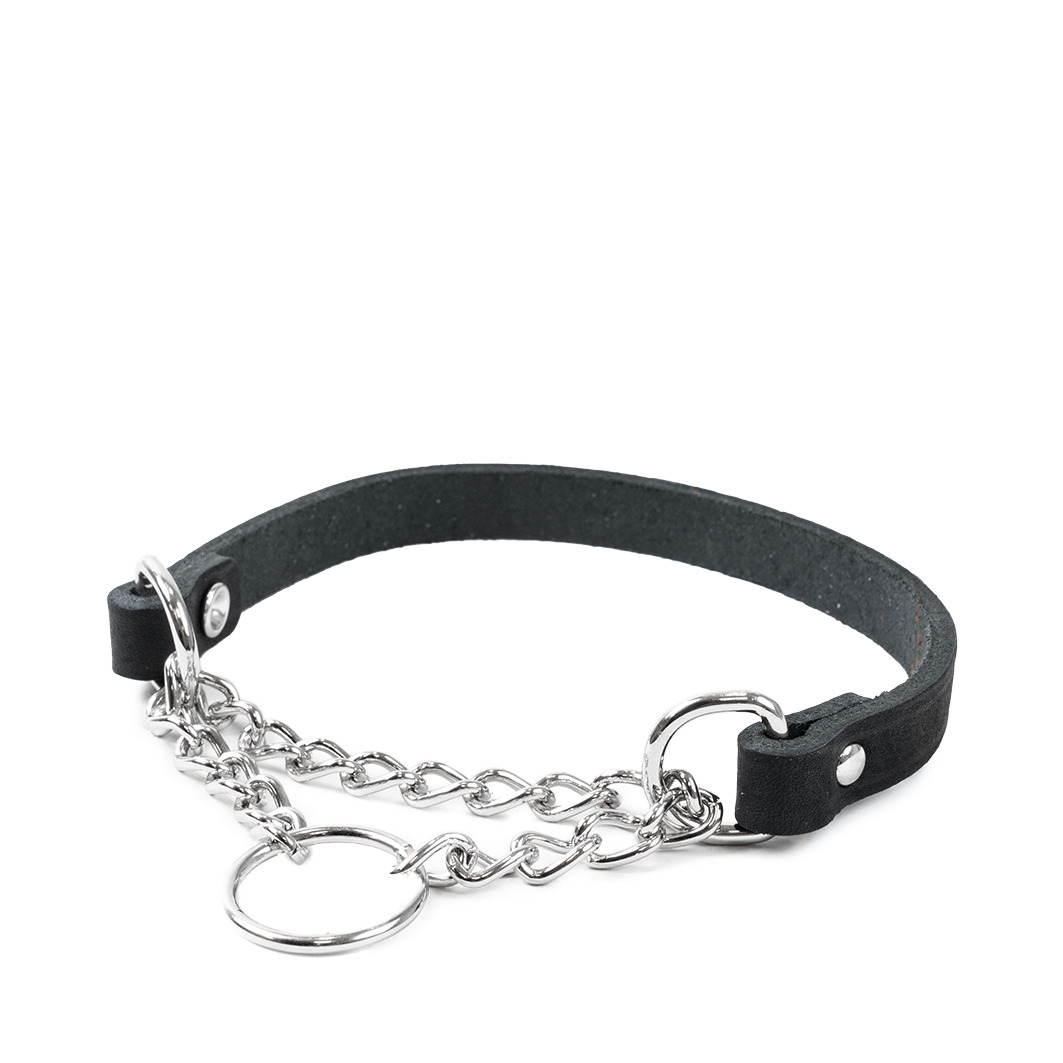 Köp Hera Halvstryp Läderhalsband till din hund | Tinybuddy