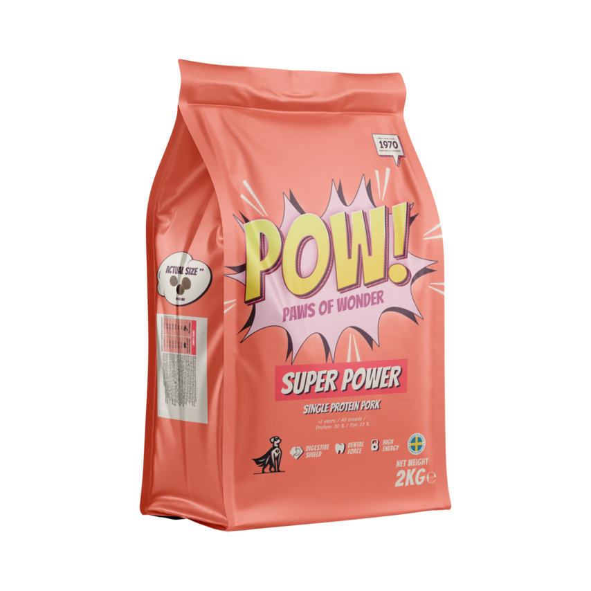 Köp POW! Dog Super Power till din hund | Tinybuddy