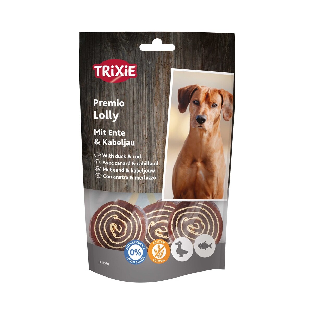 Köp PREMIO Lolly med Anka & Torsk till din hund | Tinybuddy