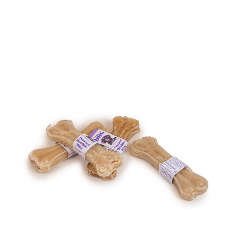 Köp Pressed Rawhide Chew Bone Natural till din hund | Tinybuddy
