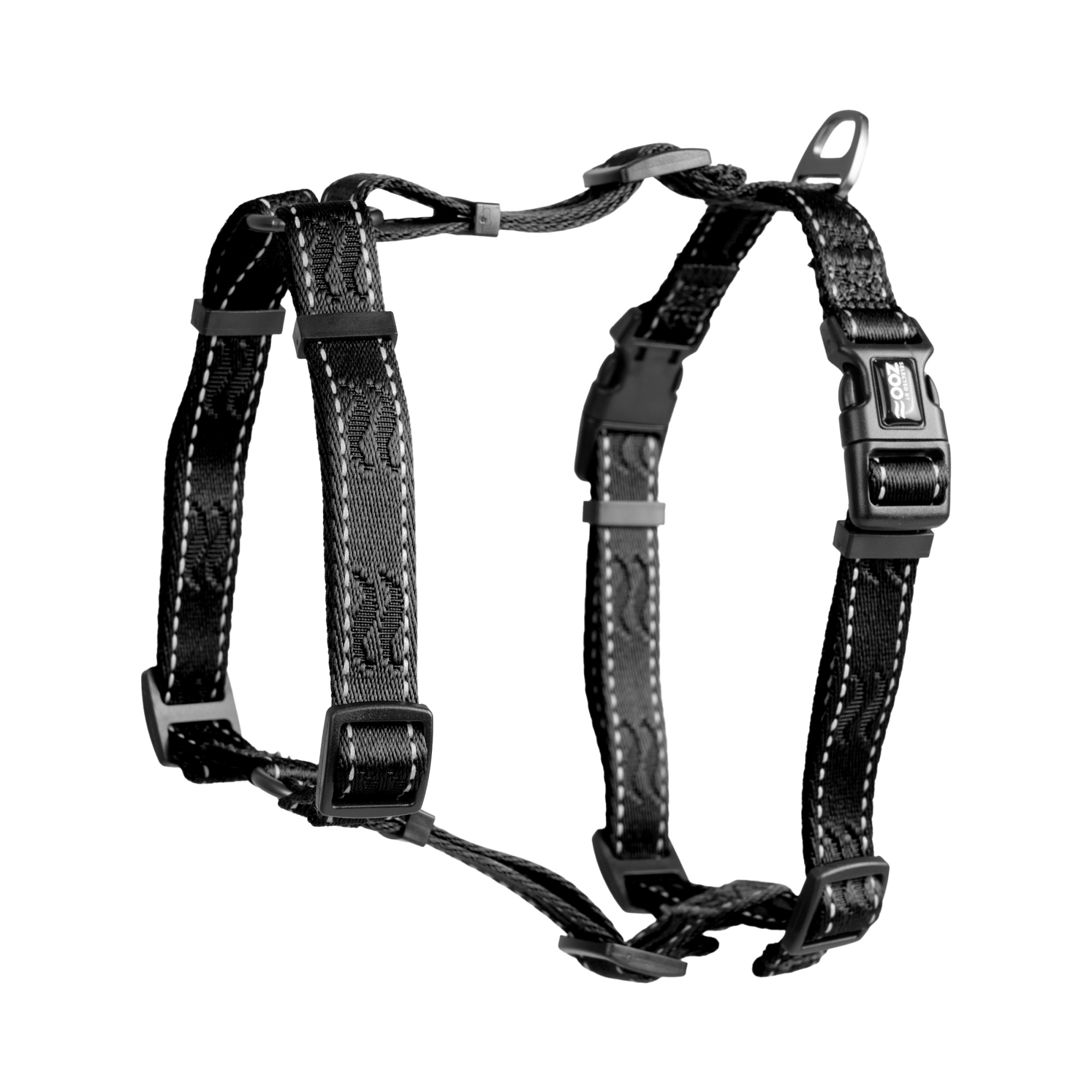 Köp Rufus H-sele Svart till din hund | Tinybuddy