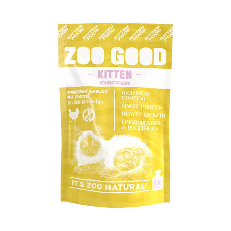 Köp ZOO GOOD Cat Kitten Pouch Chicken | Tinybuddy